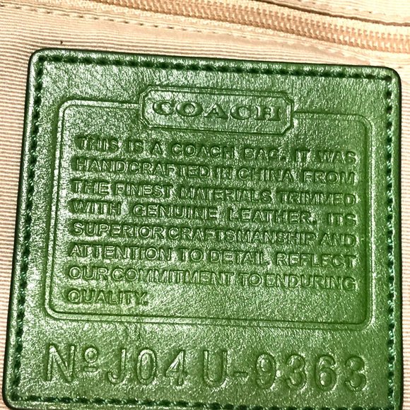 Coach | Bags | Authentic Lime Green Coach Shoulder Bag With Signature C ...